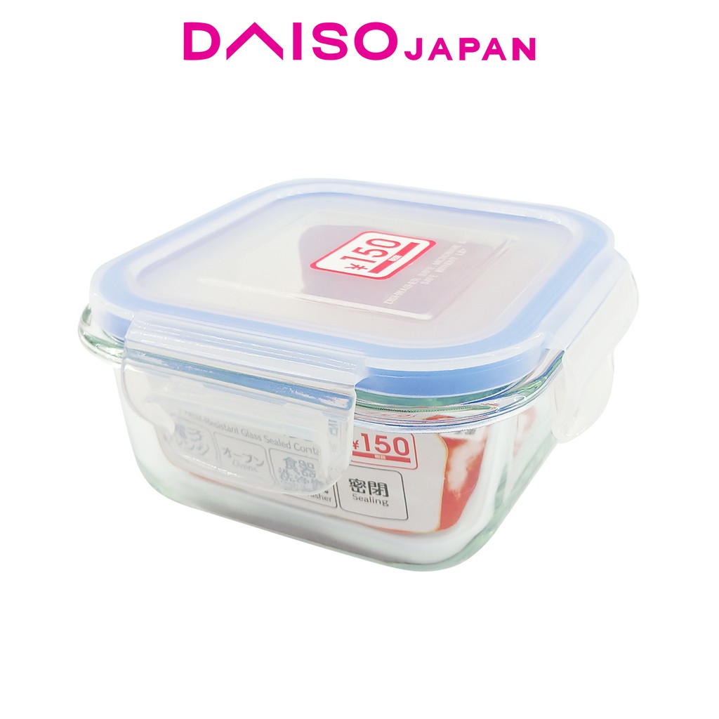 Daiso Heat-Resistant Glass Food Storage Container 310ml | Shopee ...