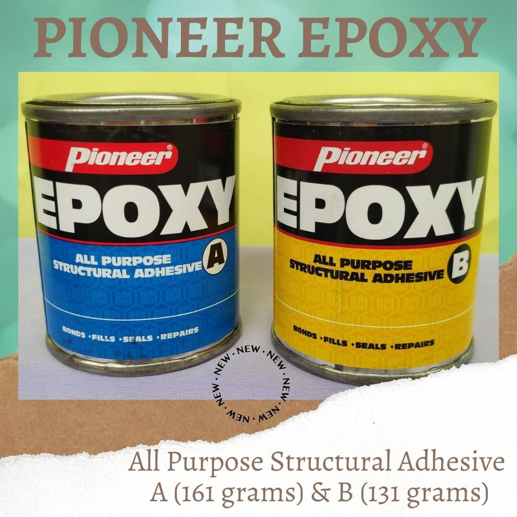 Original Pioneer Epoxy A & B Set 1/8L - All Purpose Structural Adhesive ...
