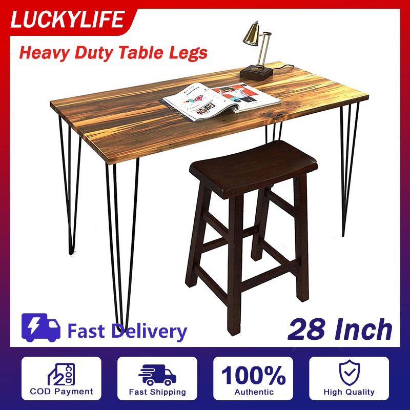 8/28inch Black Iron Table Foot Bracket Coffee Table Bar Desk Furniture ...