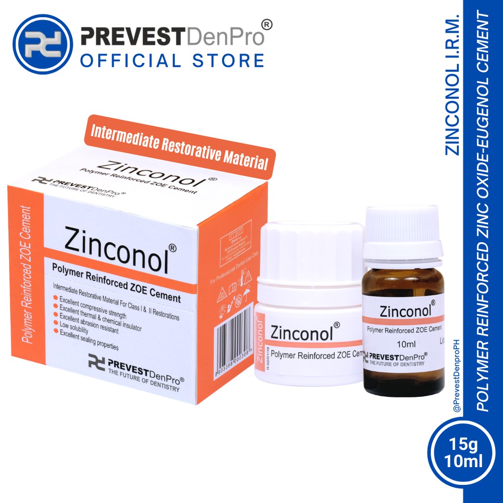 Zinconol (Polymer Reinforced ZOE Cement (IRM)) | PREVEST DENPRO ...