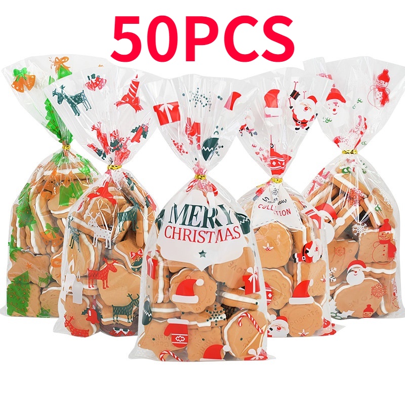50pcs Christmas Tree Christmas Decor Products Christmas Gift Santa ...