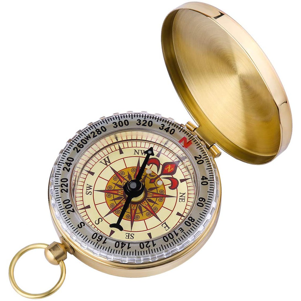 Classic Brass Flip Casing Compass | Shopee Philippines