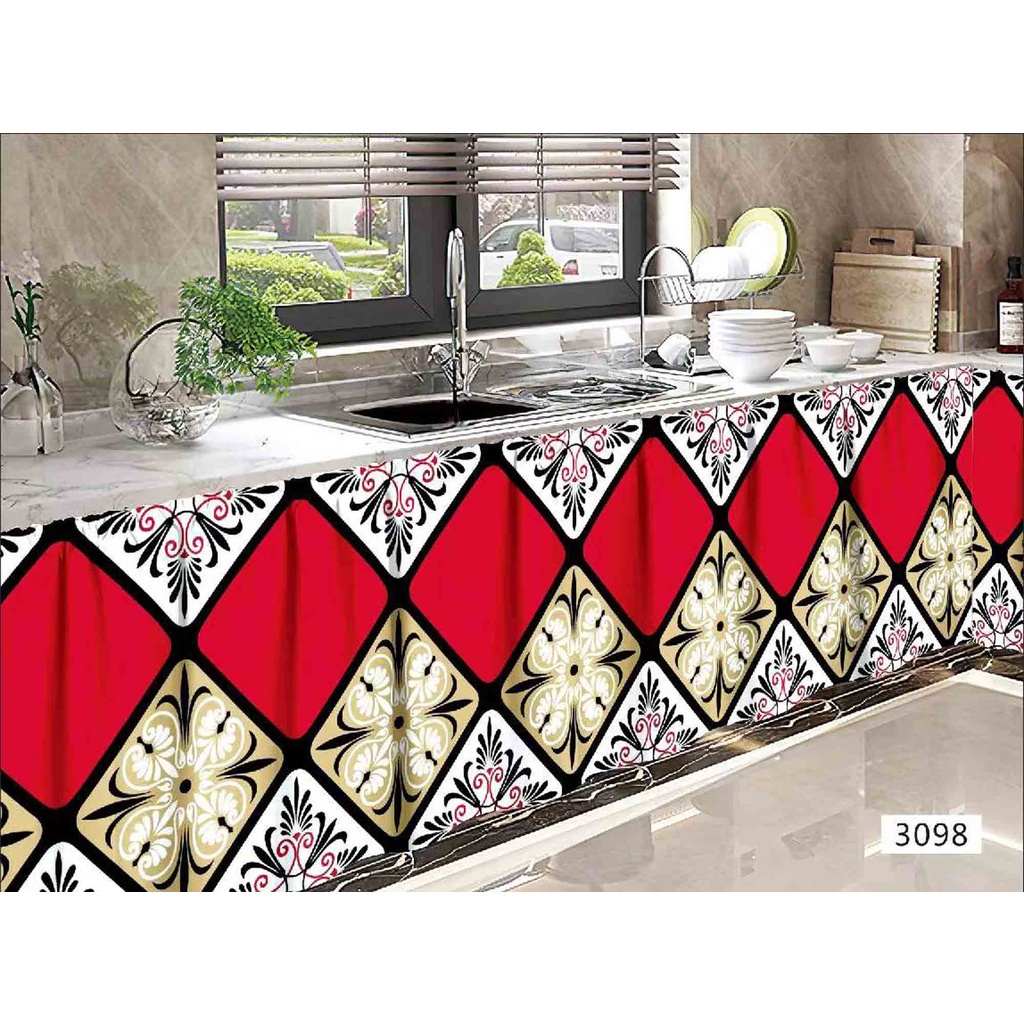 Sale Lababo Curtain Kitchen Sink Curtain Dark Color 70cm*150cm 1PC COD ...