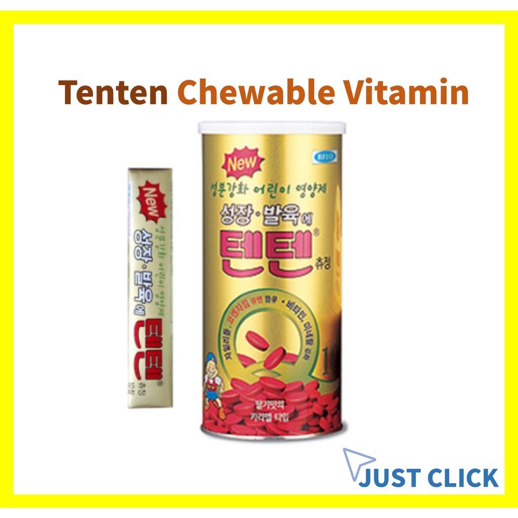 Tenten Vitamin Chewable Tablet 120pcs / Korea Kids Multi Vitamin ...