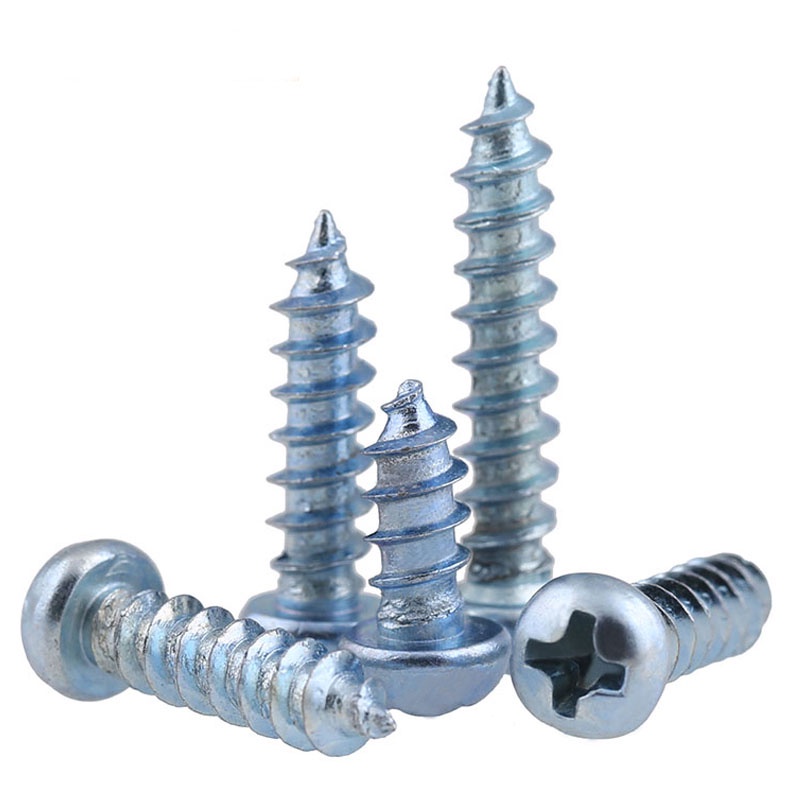 M3 M4 M5 M6 Galvanized Round Head Screws Plus Hard Disk Head Cross Self ...