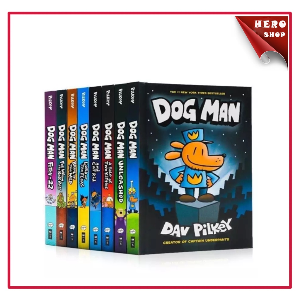 Dog man comic book softcover Books set by Dav Pilkey children books ...