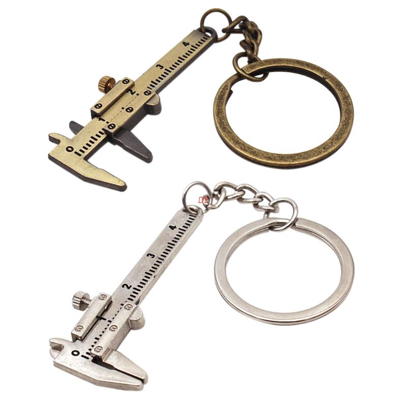 DE Portable Mini Vernier Calipers Keychain Measuring Gauging Tools Key ...