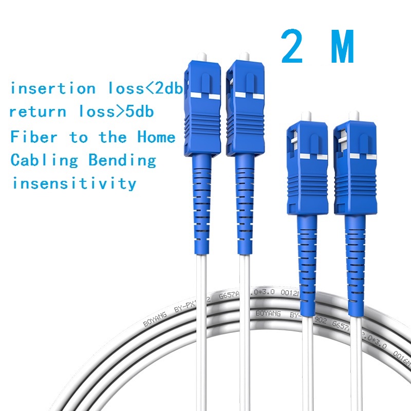 10PCS 1m 2m 3m SC-SC UPC Fiber Patch Cord / Pre Connectorized Drop ...