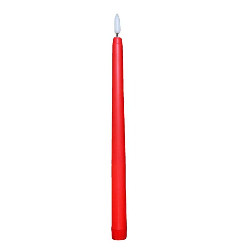 Black/Red/Yellow LED Taper Candles With Flickering Flame Banquet ...