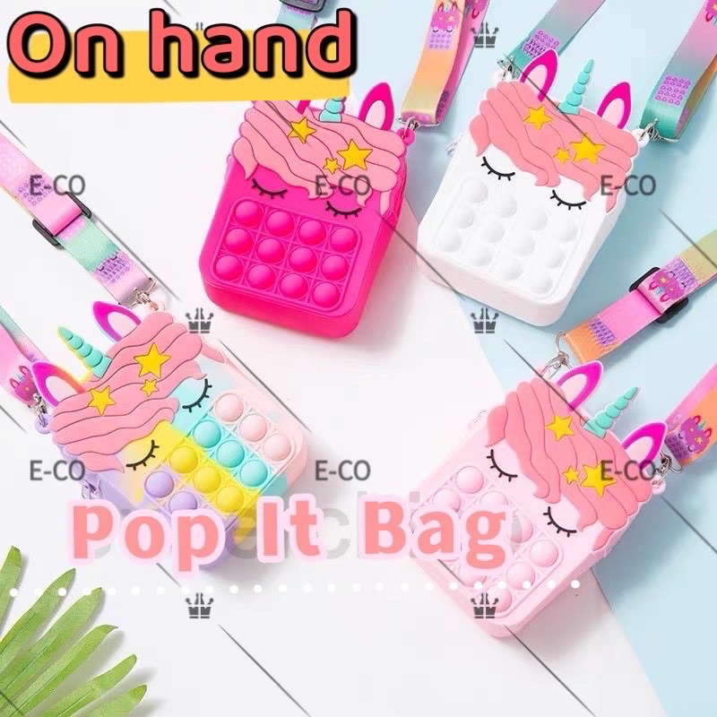 pop it bag unicorn bag pop it wallet Messenger Bag Shoulder Bag CUTE ...
