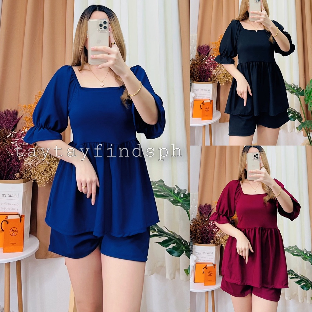 PAULEEN PUFF SLEEVE TERNO | TAYTAYFINDSPH | Shopee Philippines