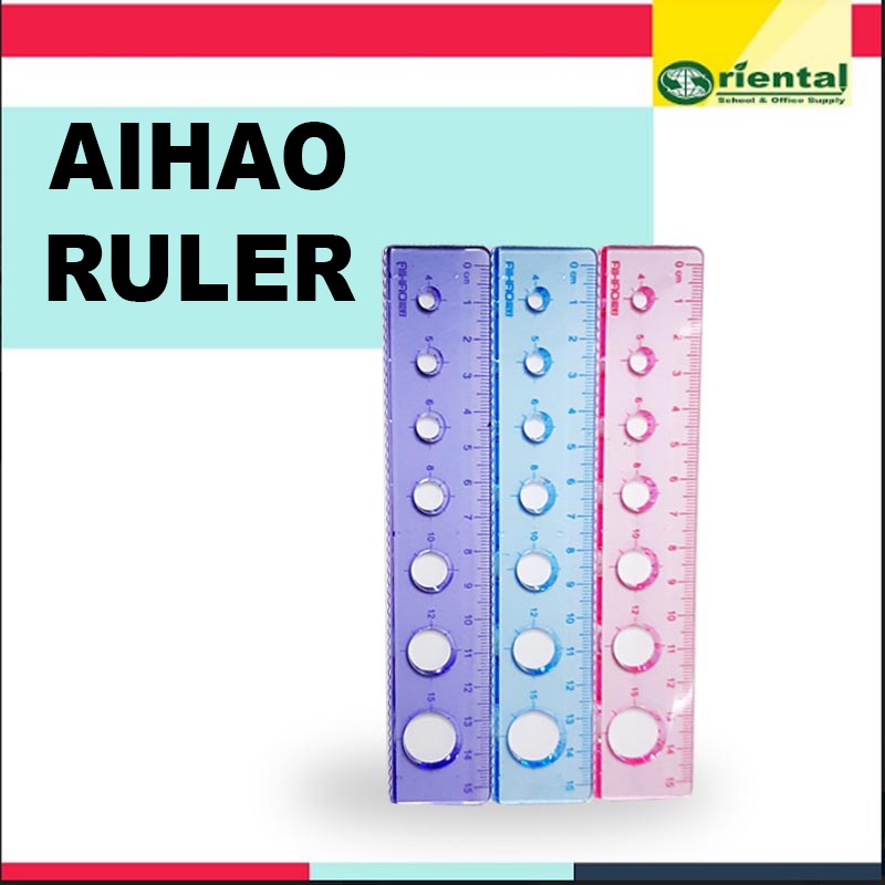 Buy 1 Take 1 Aihao 15 cm Ruler - Kiddy Ruler with Cute Colors - School ...