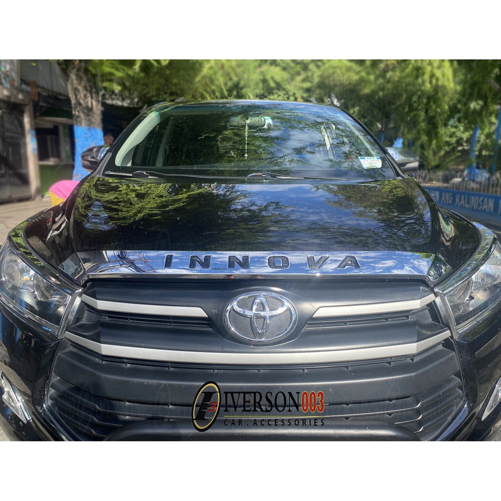 Chrome Front Hood Lip for Toyota Innova 2016 to 2022 | Shopee Philippines