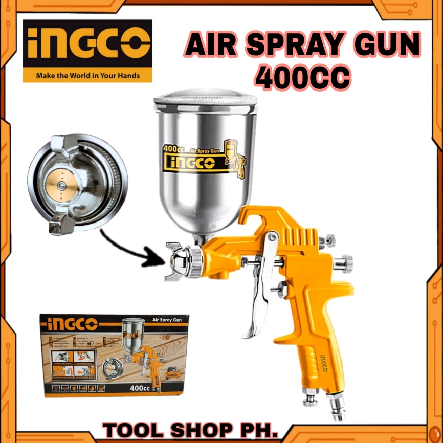 INGCO Gravity Type Paint Spray Gun 400CC ASG4042 | Shopee Philippines