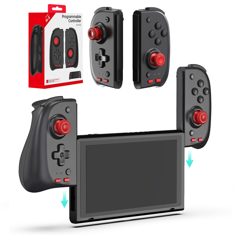 Nintendo Switch Pro Gamepad Controller 1L1R Joycon Handle Grip Gyro Joy ...