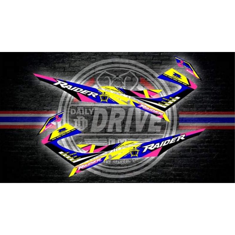 Suzuki Raider 150 Reborn/Carb V.4 1M Edition Decal Design | Shopee ...