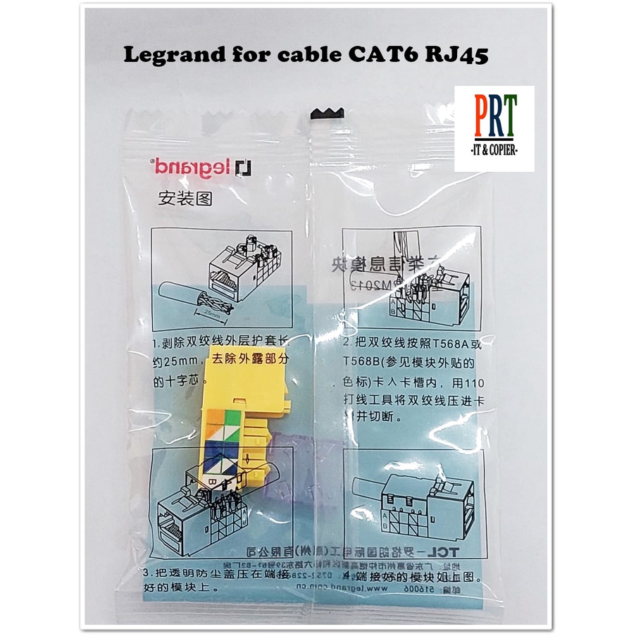 Legrand Keystone RJ45 for cable CAT6 | Shopee Philippines
