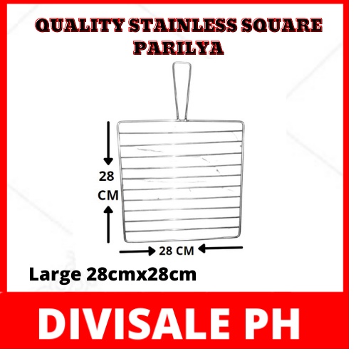 CHARCOAL PARILYA STAINLESS SQUARE | Shopee Philippines