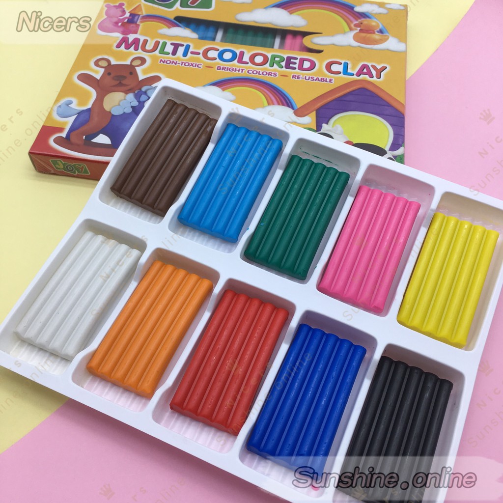 #SCL-3010 JOY RAINBOW CLAY 10COLOR | Shopee Philippines