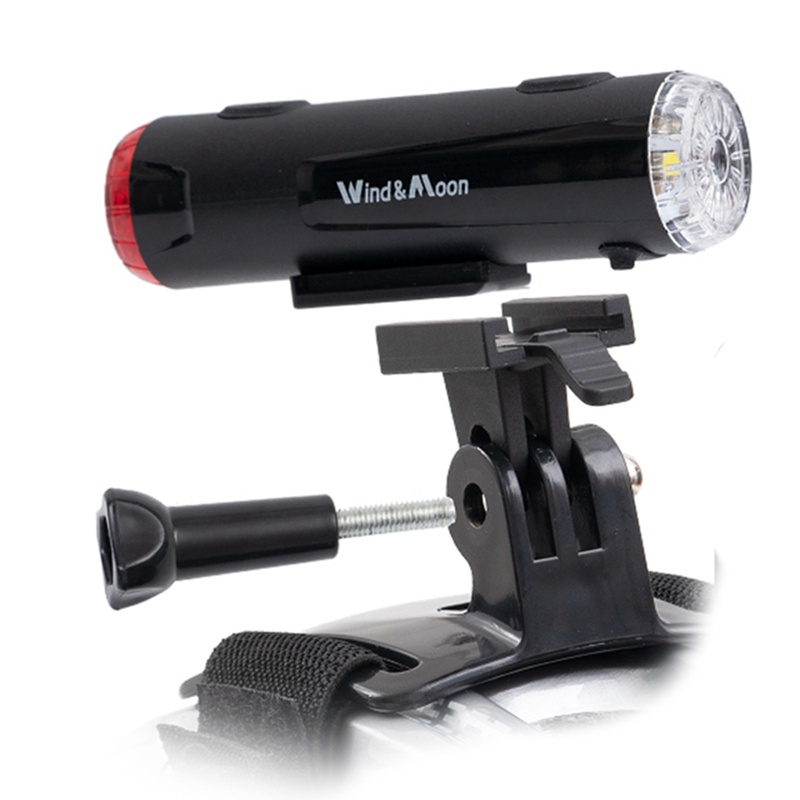 Wind And Moon Bicycle 2 In 1 Front Rear Light Usb Rechargeable Road ...