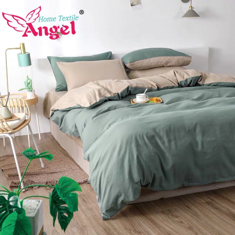 ANGEL#5/1 SET GREEN / BEIGE BEDSHEET COMFORTER | Shopee Philippines