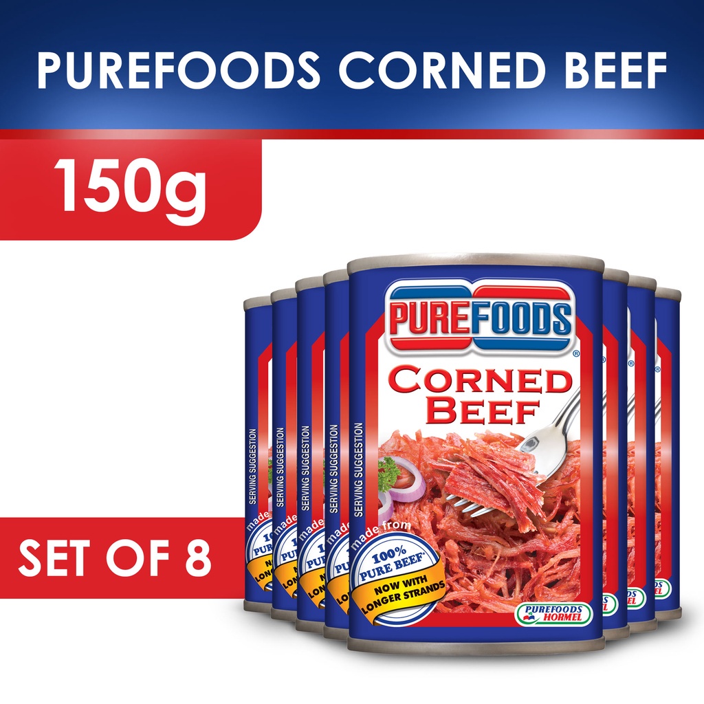 Purefoods Corned Beef (150g) Set of 8 | Shopee Philippines
