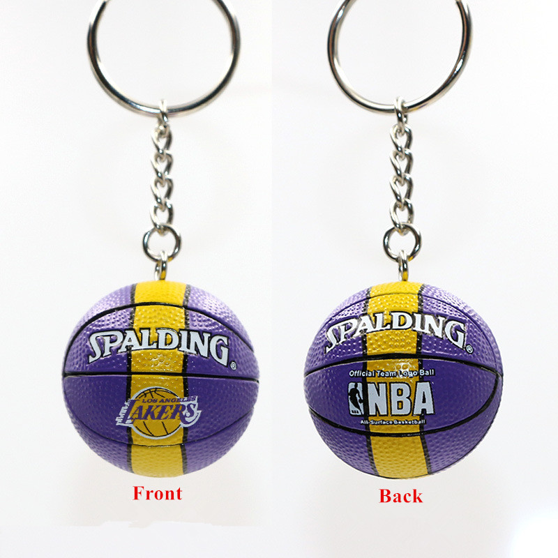 NBA Basketball Key Chain Warriors Rockets Spurs Lakers Bag Key Ring ...