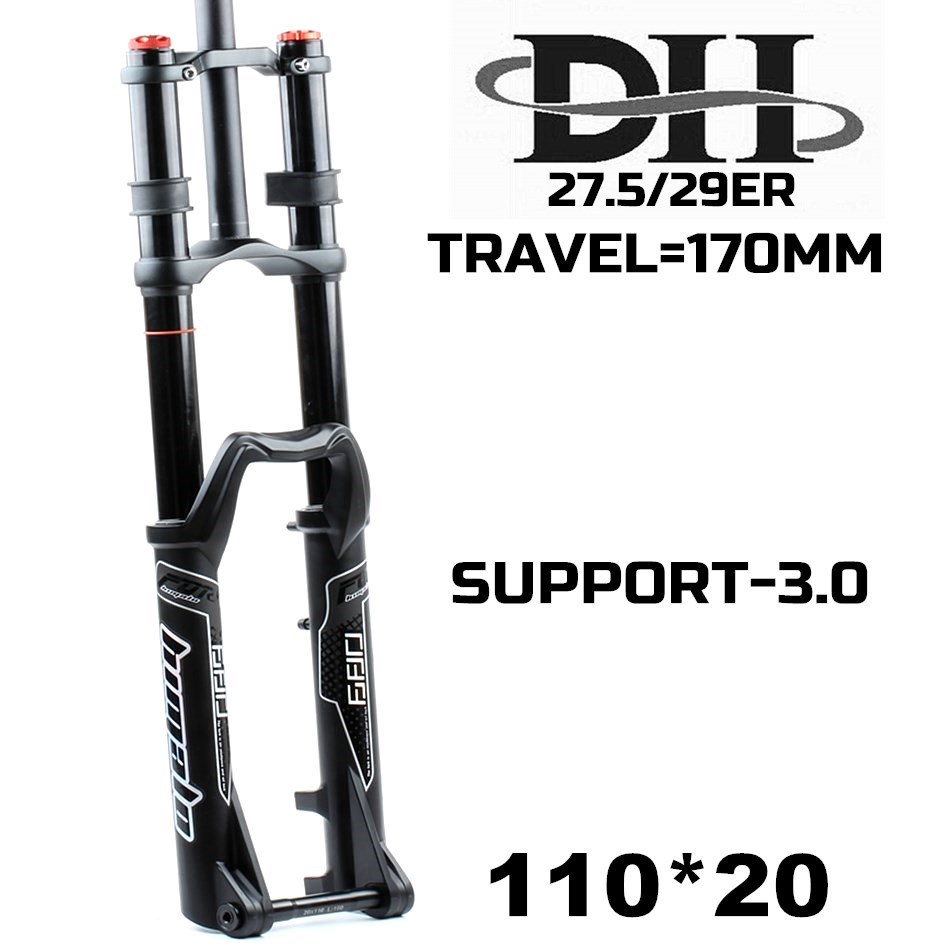 HIMALO MTB DH Fork Downhill 20mm Thru Axle 110mm Width 27.5 29ER Fork 3 ...