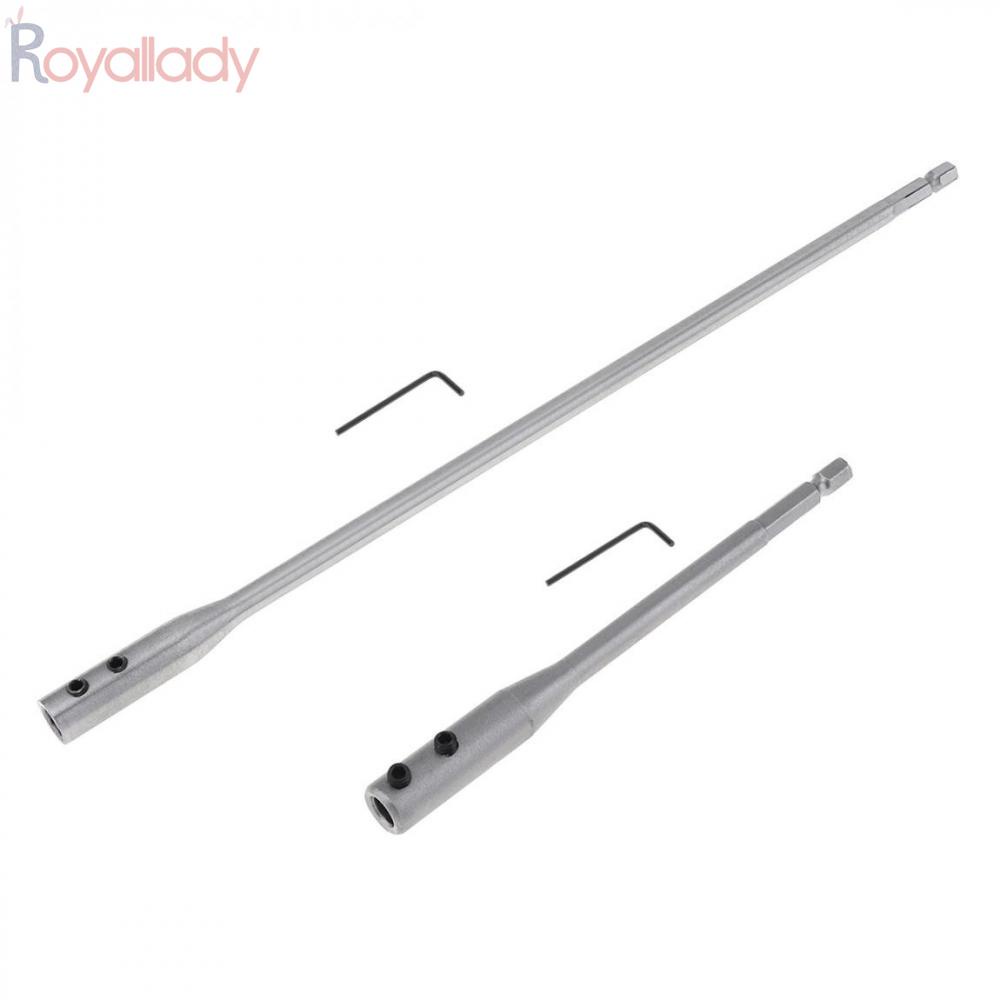 Extension Rod 2pcs/Set Drill Bit Extender Wrench HSS Hex Shank Kit ...