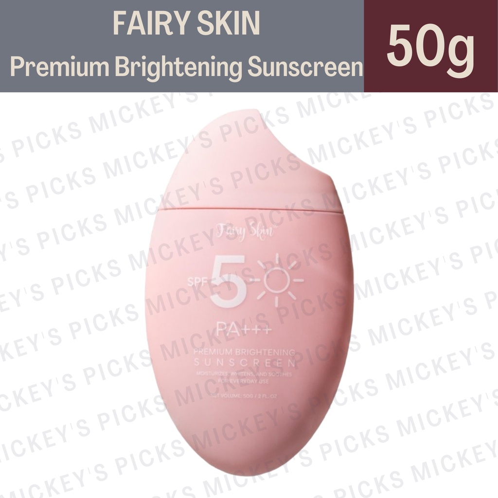 Fairy Skin Premium Brightening Sunscreen 50grams SPF50+ PA++ | Shopee ...