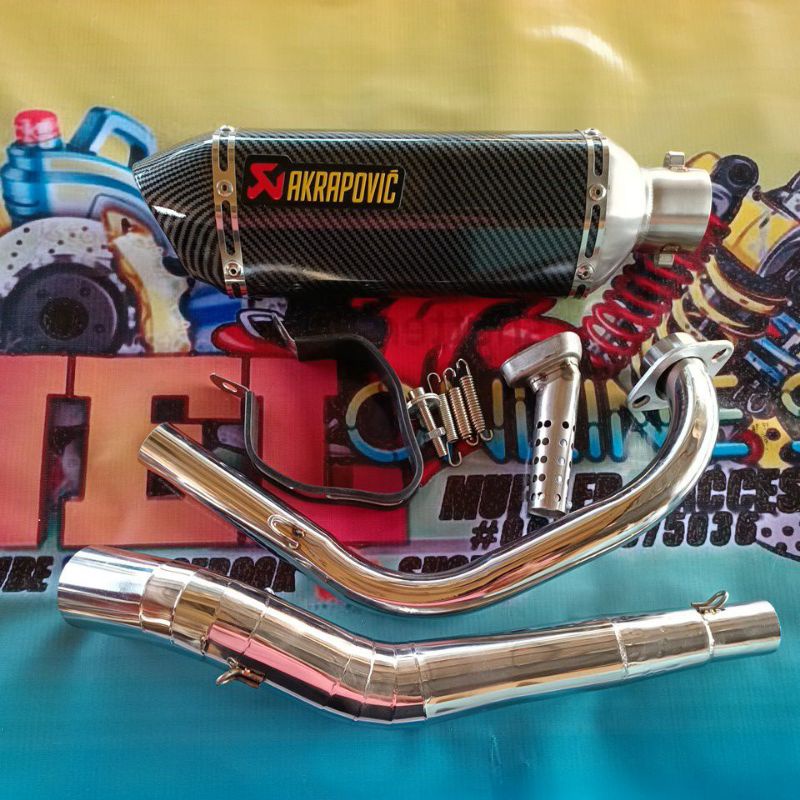 Akrapovic Full system for Suzuki Raider 150 Carb | Shopee Philippines