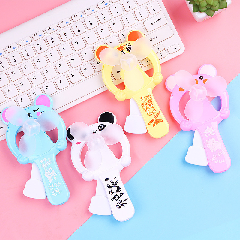 Children's toys cute cartoon animal hand fan creative hand Mini press ...