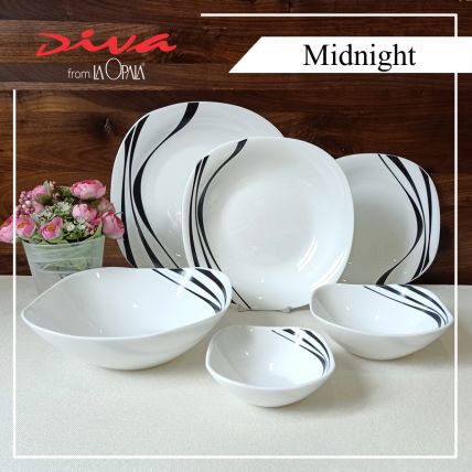 Diva Ivory Mn Square Glass Dishes (La Opala) | Shopee Philippines
