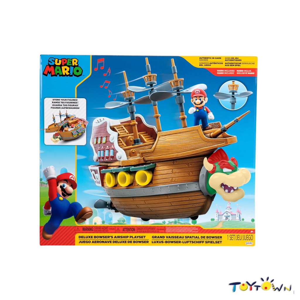Super Mario - Deluxe Bowser's Airship Playset | Shopee Philippines