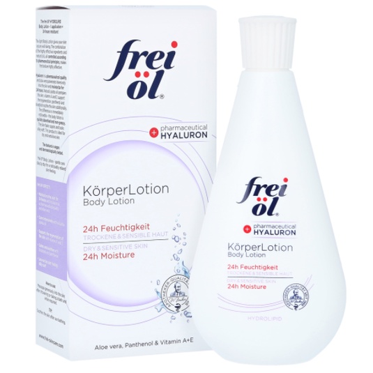 Frei Ol Korperl Lotion Aloe Vera, Panthenol & Vitamin A + E Body Cream ...