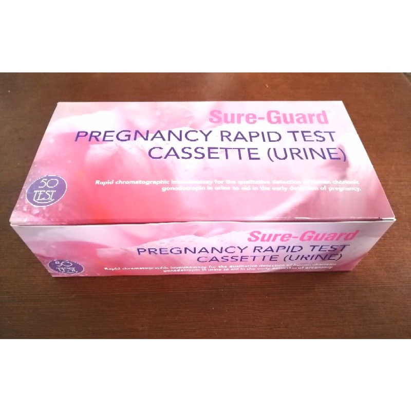 Sure-guard Sureguard Advan urine pregnancy test kit 50pcs. | Shopee ...