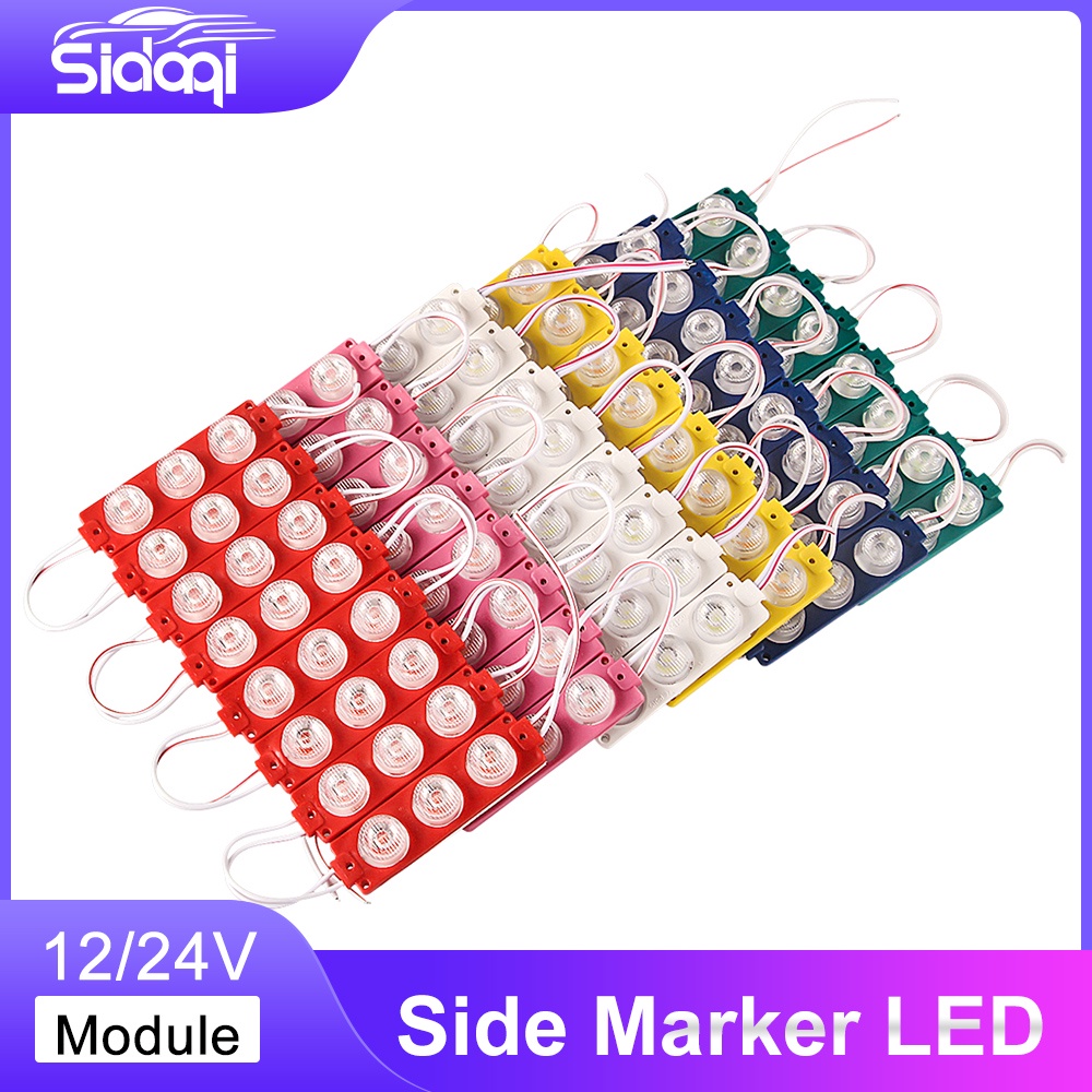 8 piece LED Module 12V 24V Truck Side Marker Indicator Light Car ...