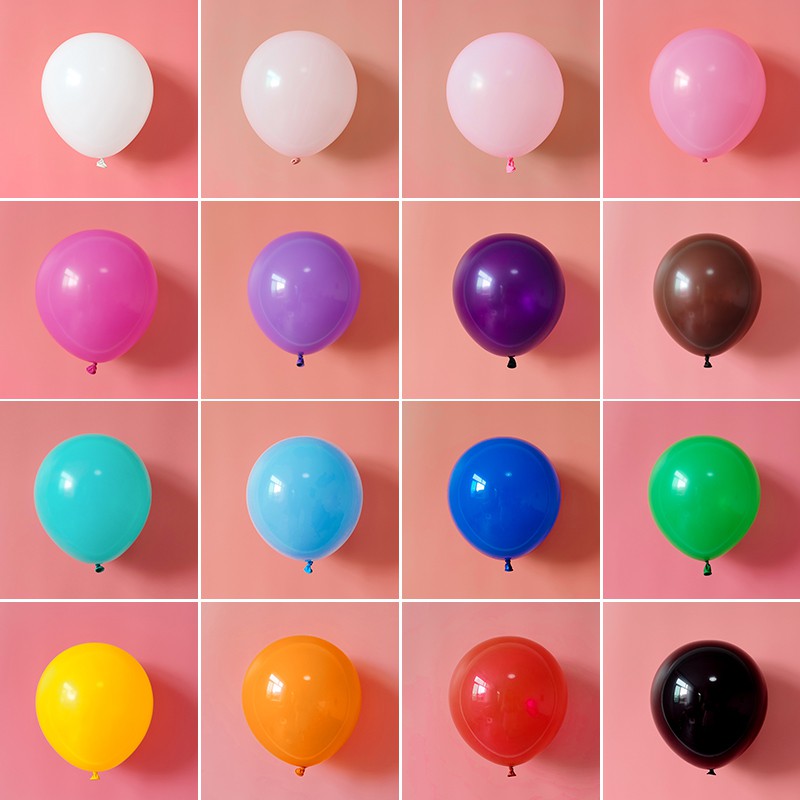 10pcs 10inch Matte Standard Ordinary Round Latex Balloon Valentine ...