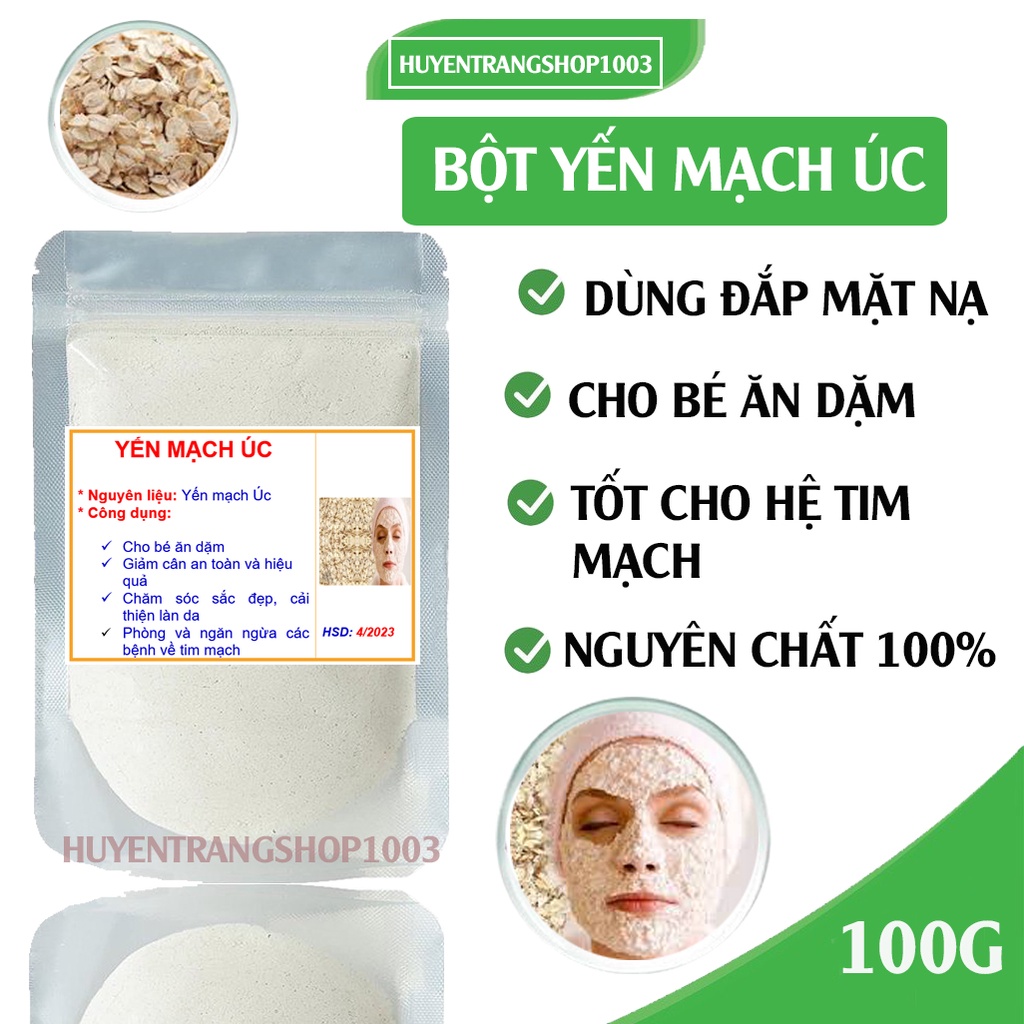 100g Australian oatmeal (with business registration and food hygiene ...