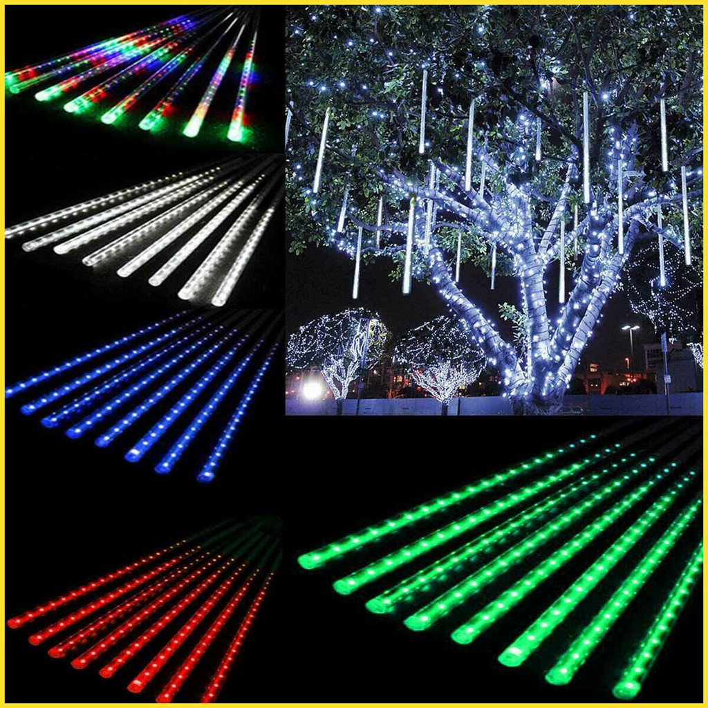 7 Star LED Shower Meteor Rain Light Falling Rain Fairy Light LED String ...
