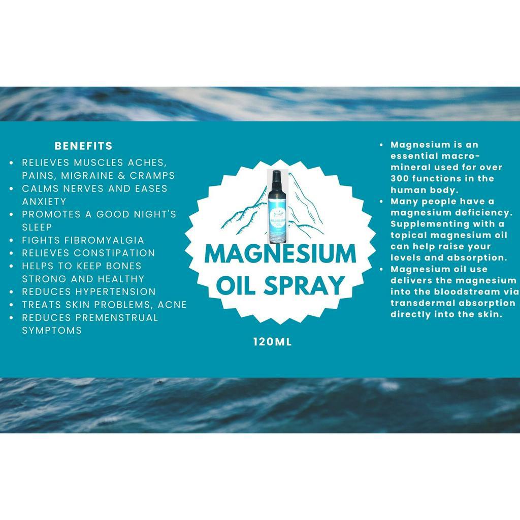 Transdermal Magnesium Oil Spray 120ml with Colloidal Silver | Shopee ...