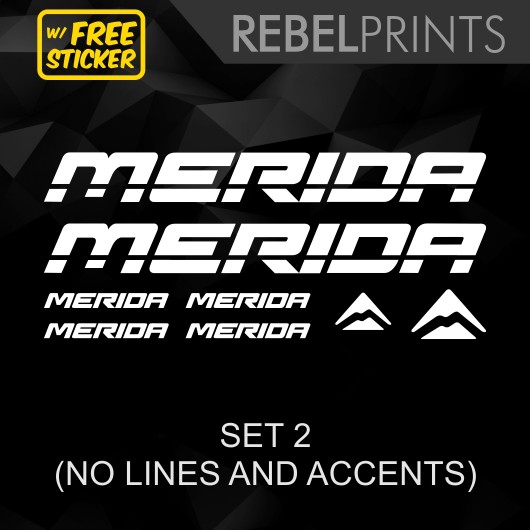 MERIDA Bike Frame Sticker Decals Vinyl for Mountain Bike and Road Bike ...