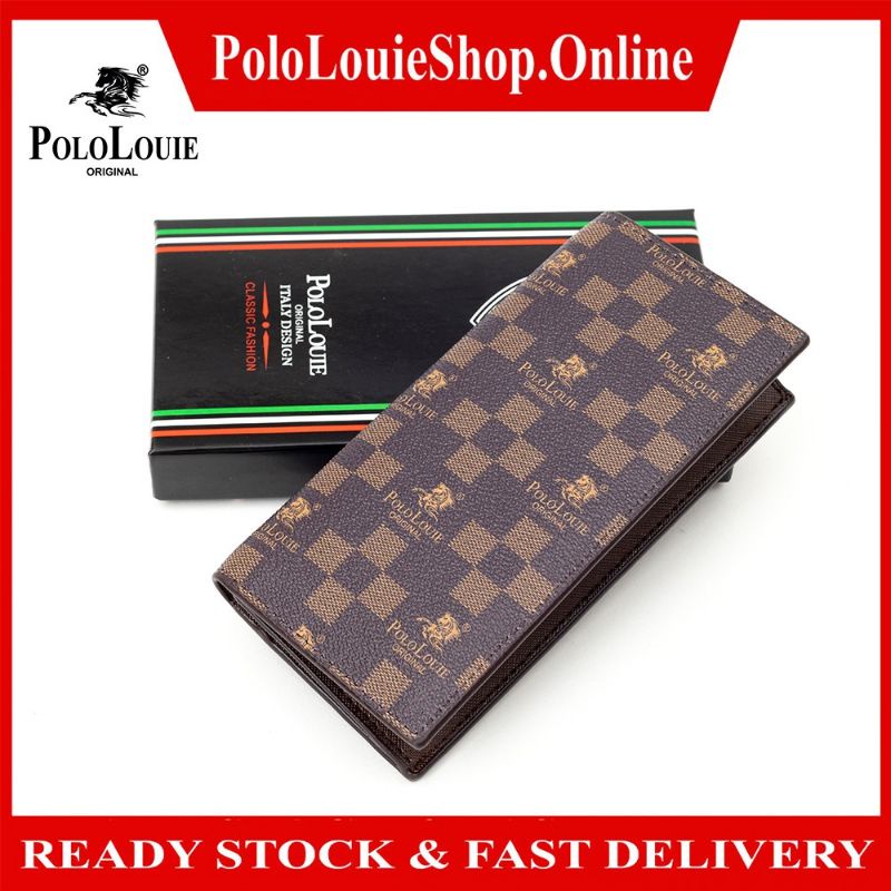 Polo Louie Men's High Quality Monogram Eclipse Long Wallet Premium ...