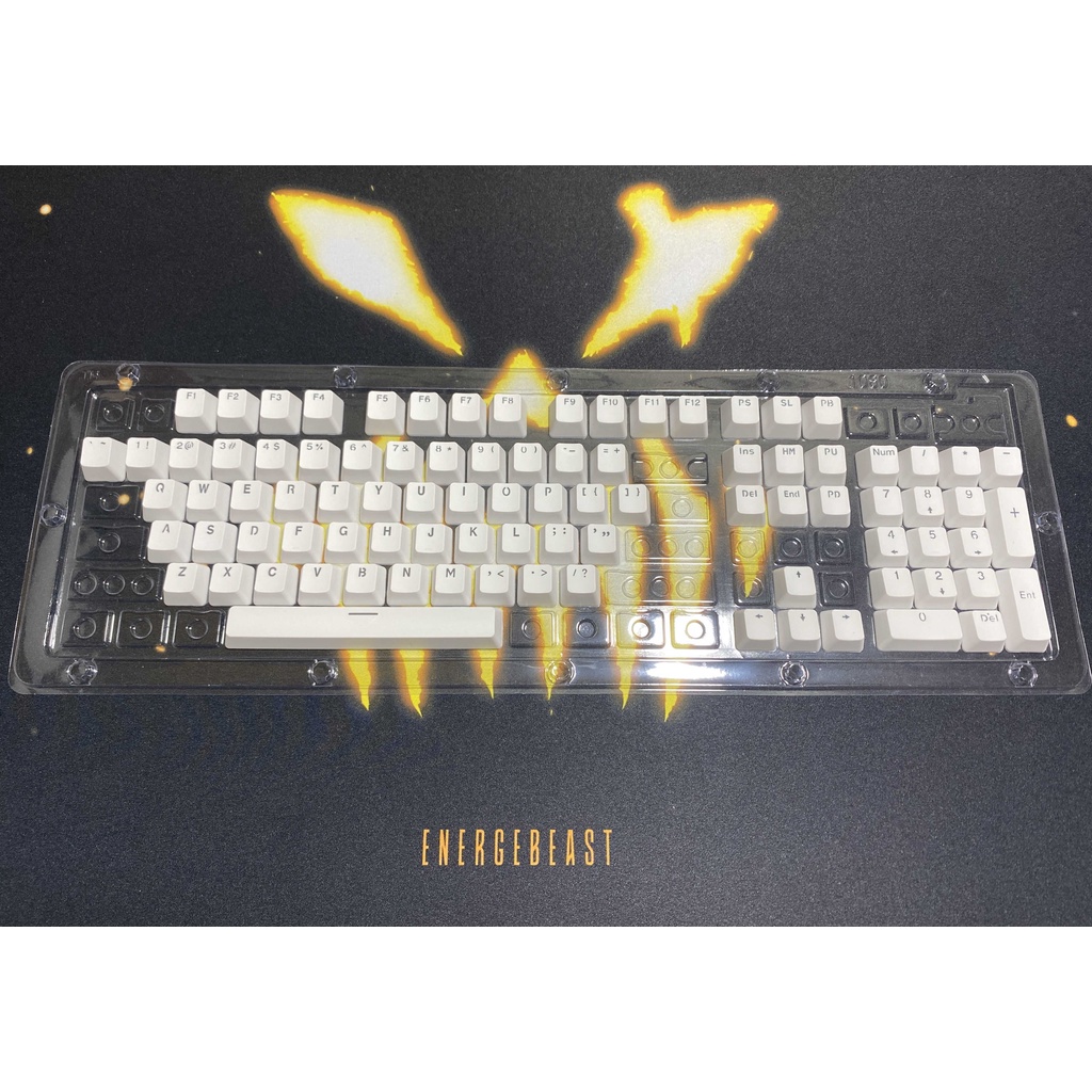 RK 61 Keycaps PBT Material OEM profile Backlit Two-Color Mechanical ...