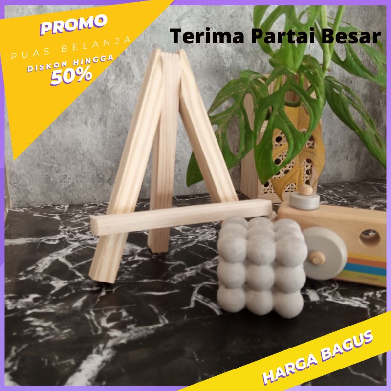 KAYU Stand Easel 20cm/ Dutch teak wood table Stand Photo Stand | Shopee ...