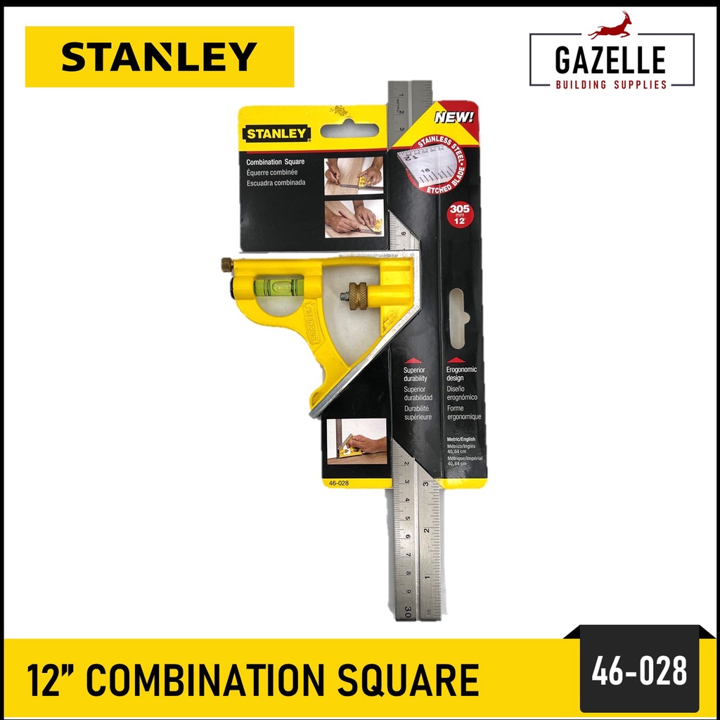 Stanley Combination Square 12" - 46-028 | Shopee Philippines