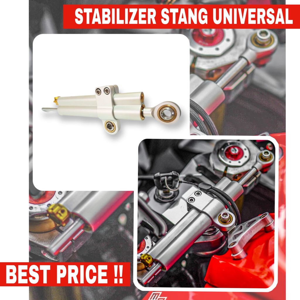 Handlebar STABILIZER barracuda STERING DUMPER plus Center Bracket cnc ...