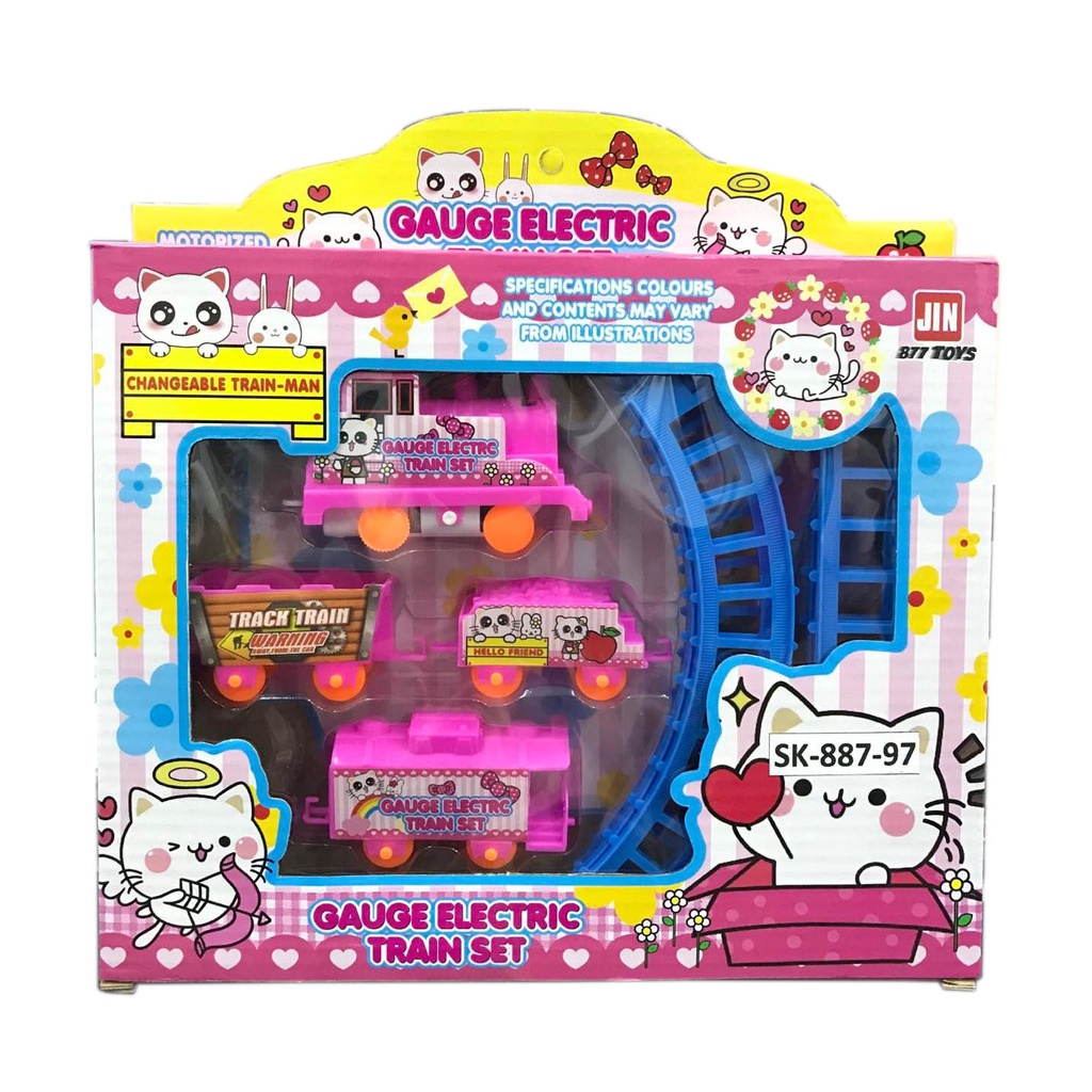 Plastic Electric Train Set for Kids with Track Set Battery Operated ...