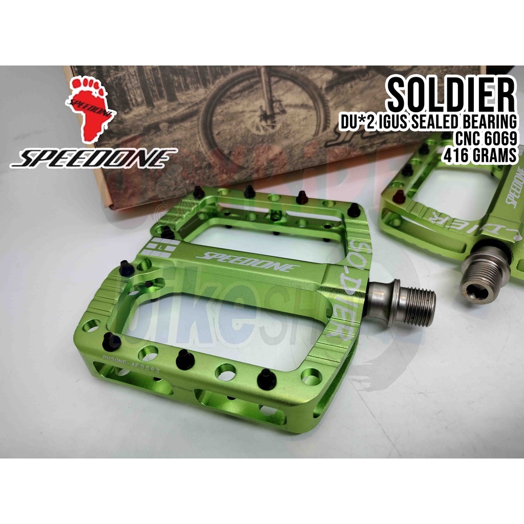 SPEEDONE FLAT PEDAL (SOLDIER/PILOT) (SEALED BEARING) | Shopee Philippines