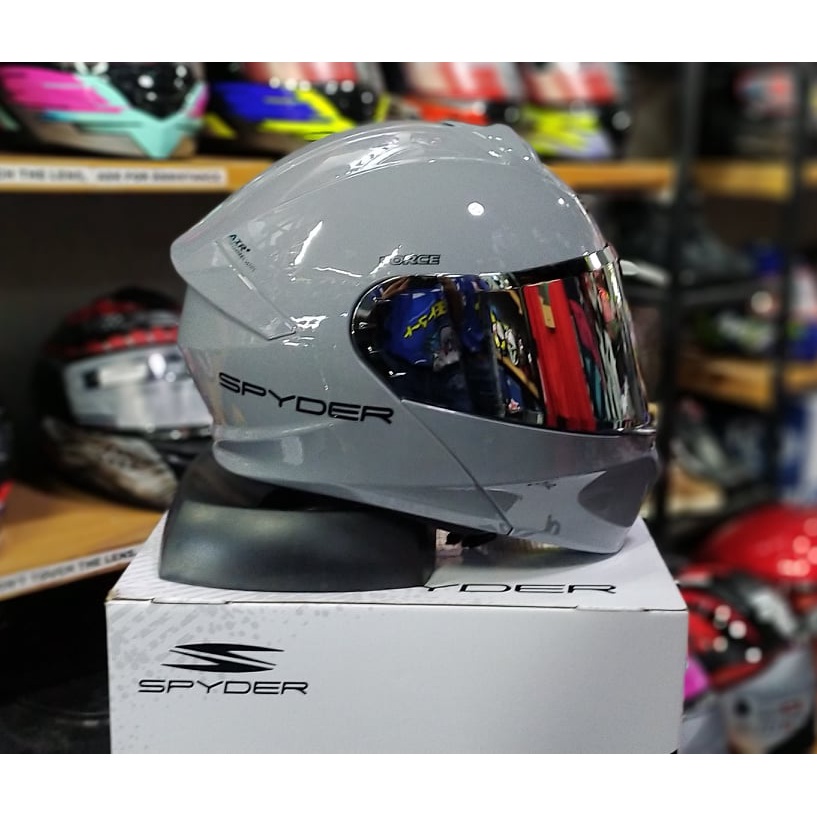 SPYDER HELMET HE FORCE PD 4001_SS (GREY SO) | Shopee Philippines